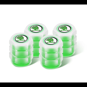 Set 4 Capace Roti Fosforescente cu Sigla